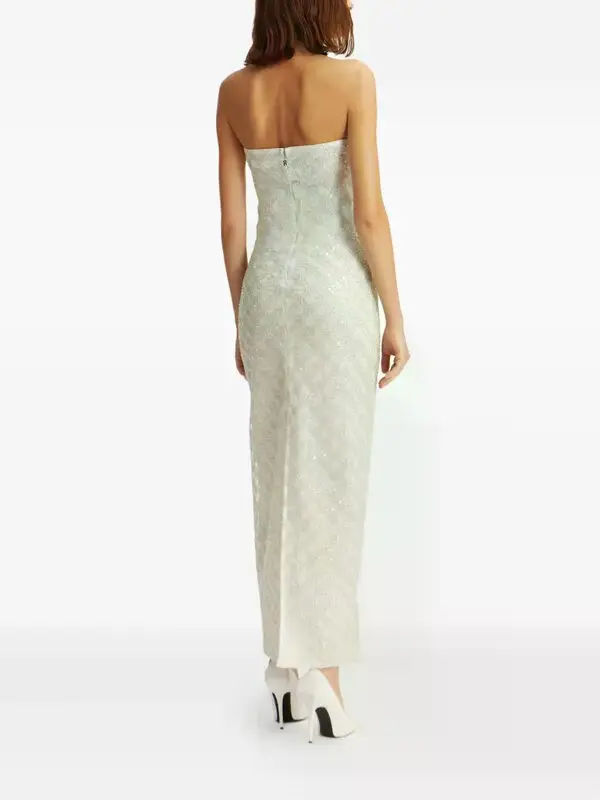 ROTATE BY BIRGER CHRISTENSEN Sequin Embellished Strapless Dress