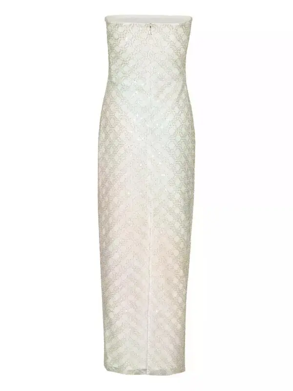 ROTATE BY BIRGER CHRISTENSEN Sequin Embellished Strapless Dress