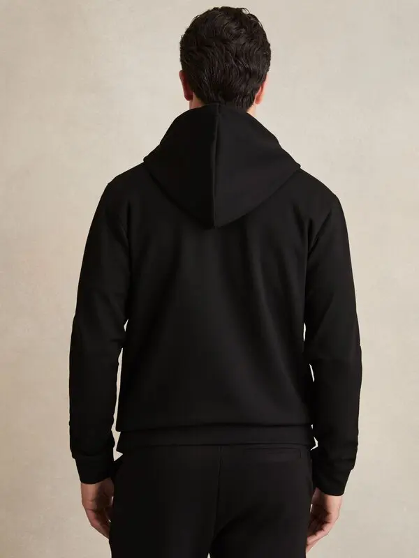 REISS Malvern Interlock Zip-through Hoodie