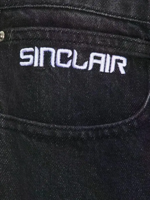 SINCLAIR Patchwork Panel Straight Leg Jeans