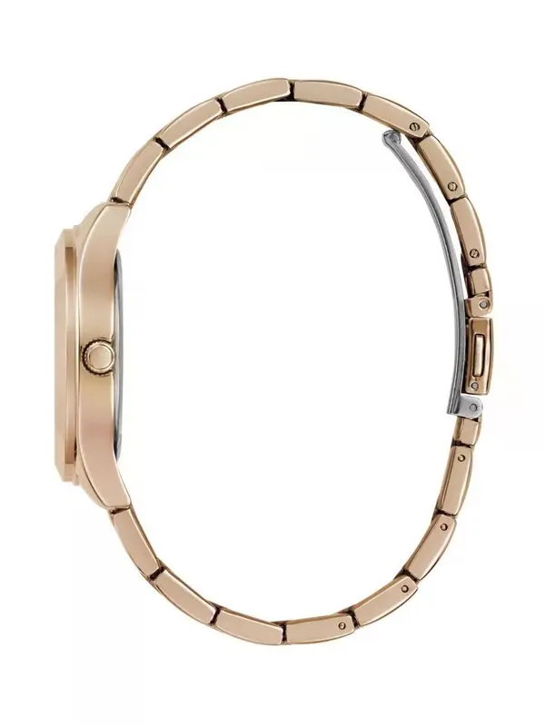 Guess Tri Plaque Quartz 34mm Watch - Pink