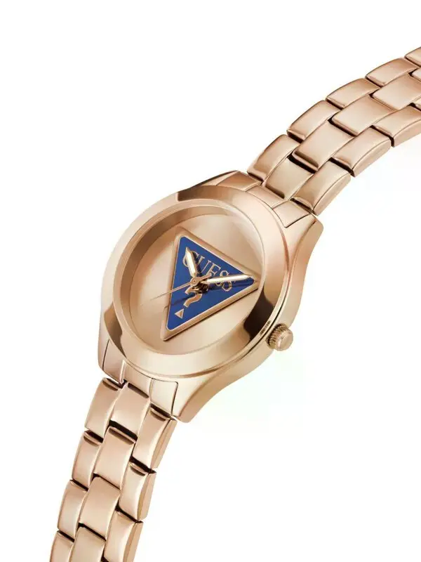 Guess Tri Plaque Quartz 34mm Watch - Pink
