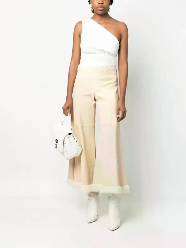 BY MALENE BIRGER High-waist Leather Culotte Trousers