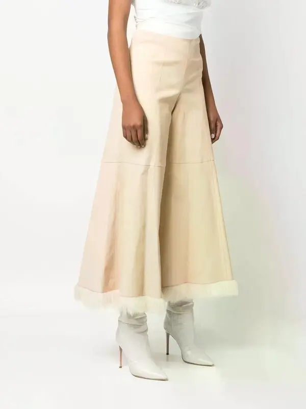 BY MALENE BIRGER High-waist Leather Culotte Trousers