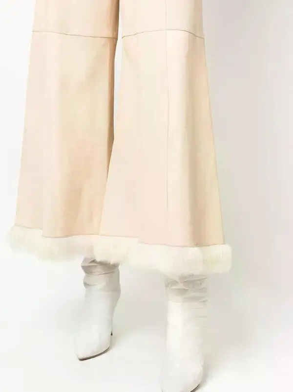 BY MALENE BIRGER High-waist Leather Culotte Trousers