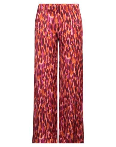 JUCCA Wide-leg Leopard-print Pants - Fuchsia
