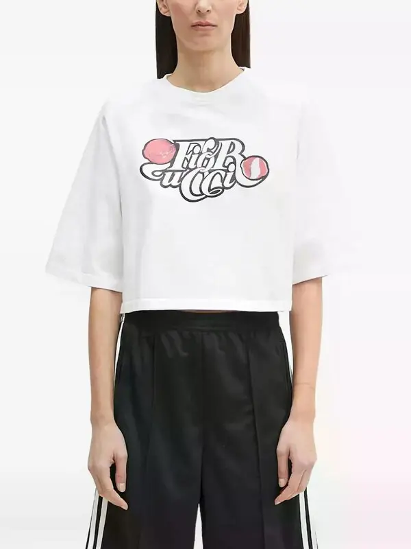 Fiorucci Graphic-print Cropped Top