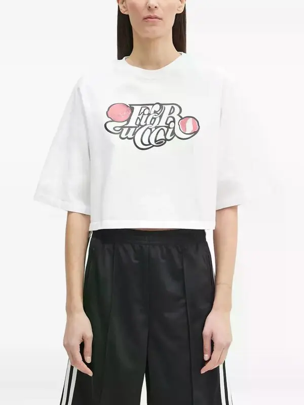 Fiorucci Graphic-print Cropped Top