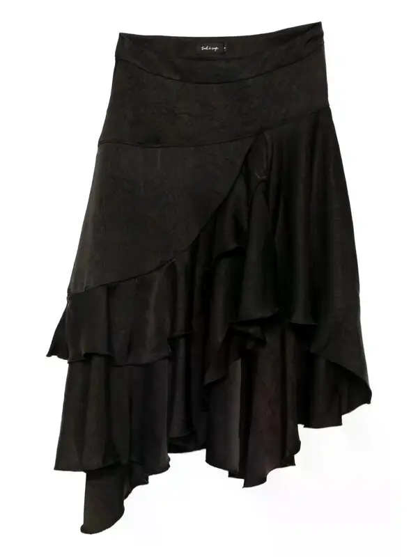TOUT A COUP Ruffled Asymmetric Skirt