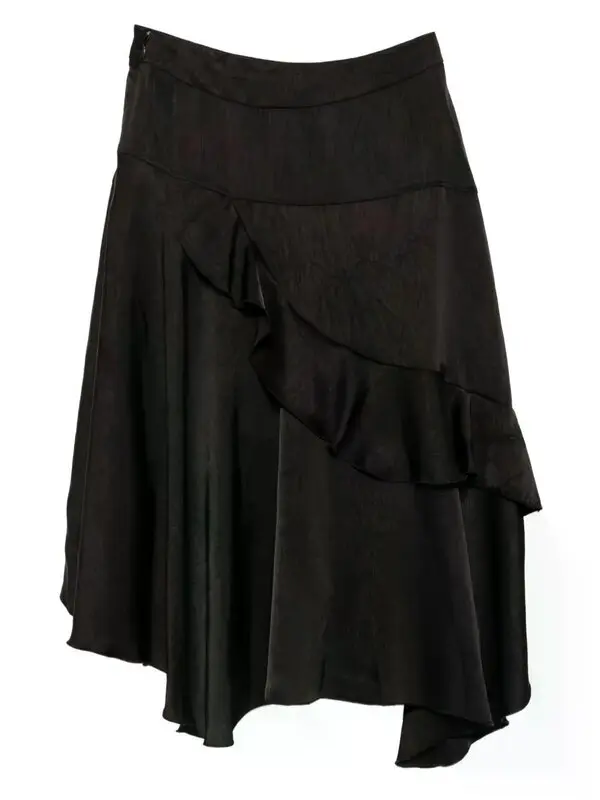 TOUT A COUP Ruffled Asymmetric Skirt