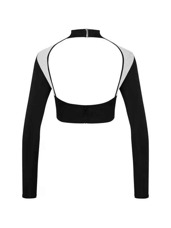 MAISON CLOSE Sheer Long-sleeve Top