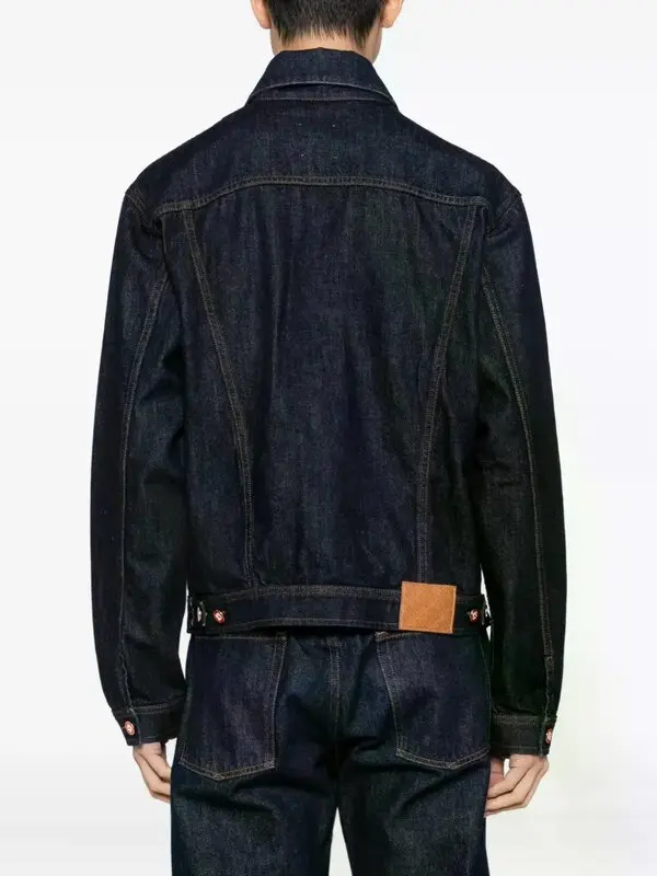 Casablanca Embroidered Logo Denim Jacket