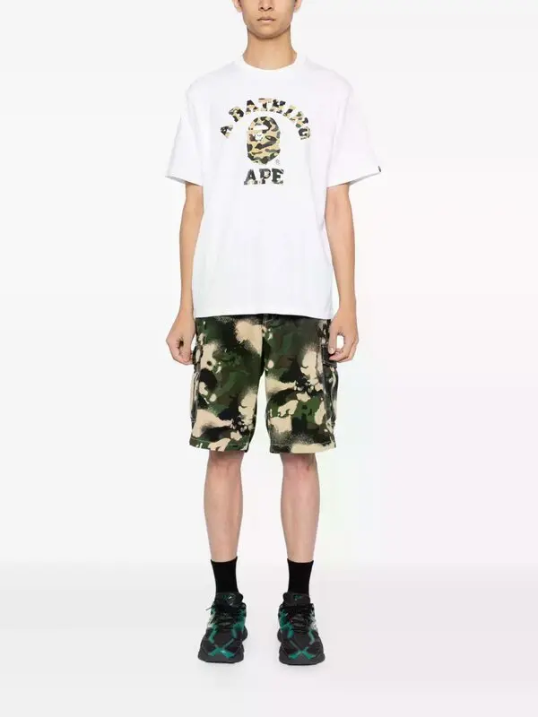 A BATHING APE Map Camo Cargo Shorts