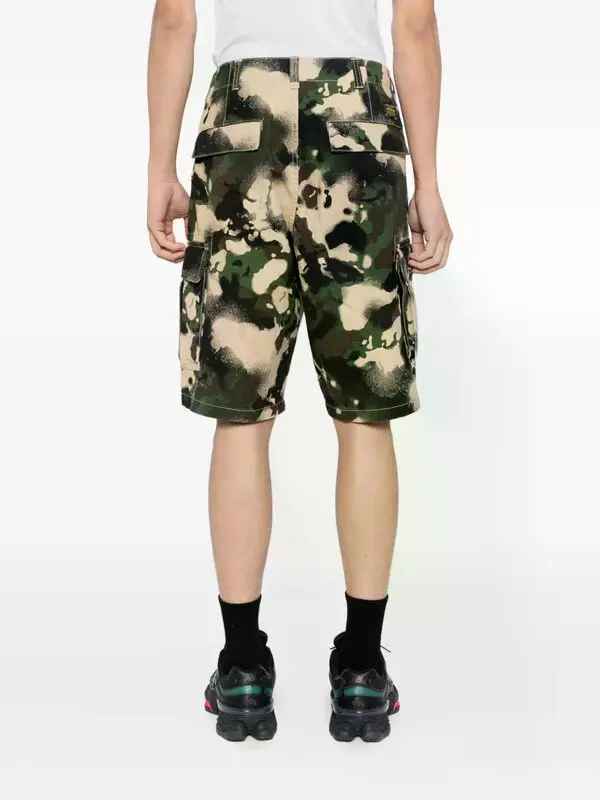 A BATHING APE Map Camo Cargo Shorts