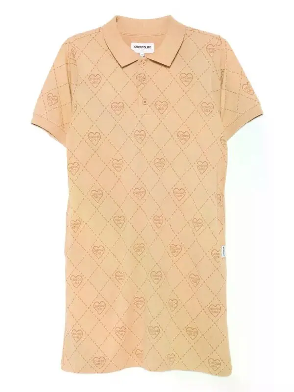 CHOCOOLATE Logo Polo Dress