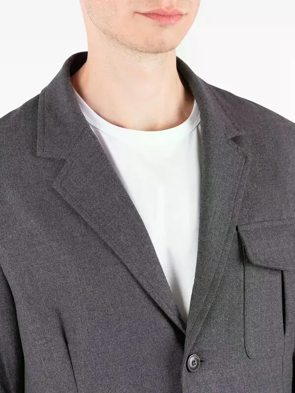SOCIETE ANONYME Patch-pocket Two-button Blazer