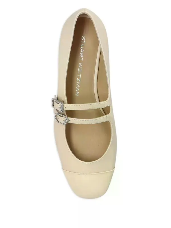 STUART WEITZMAN Leather Ballet Flats