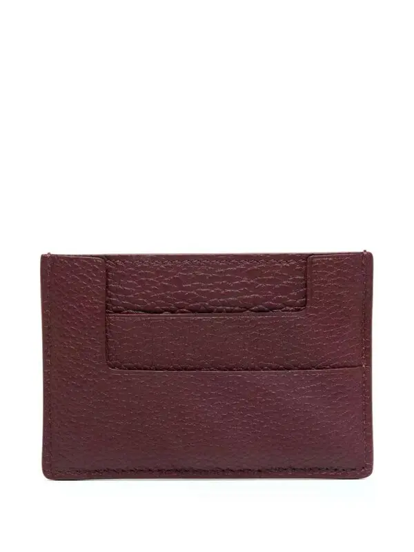 TOM FORD Logo-plaque Card Holder - Red