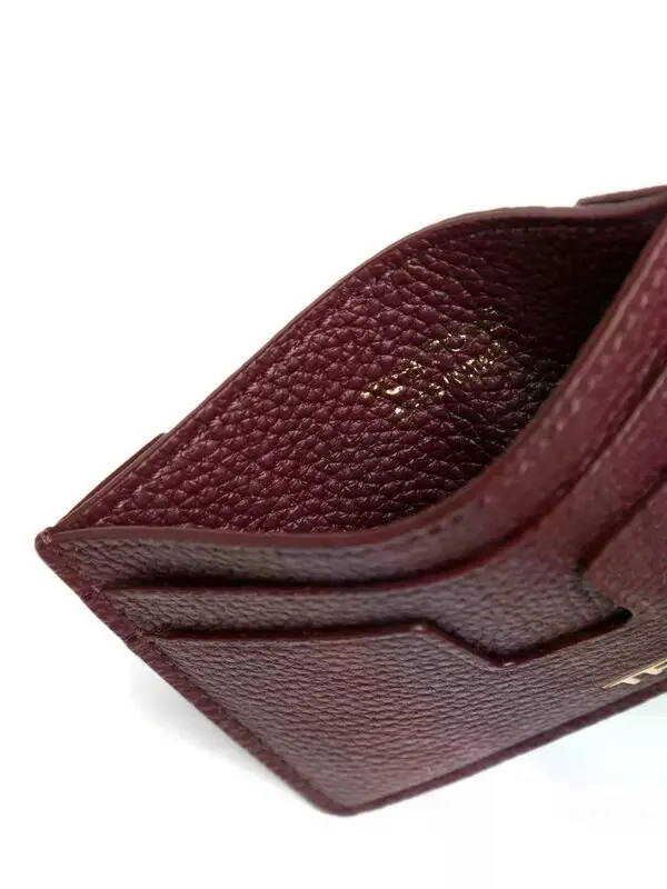 TOM FORD Logo-plaque Card Holder - Red