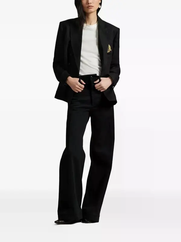 Polo Ralph Lauren Logo-embroidered Double-breasted Blazer