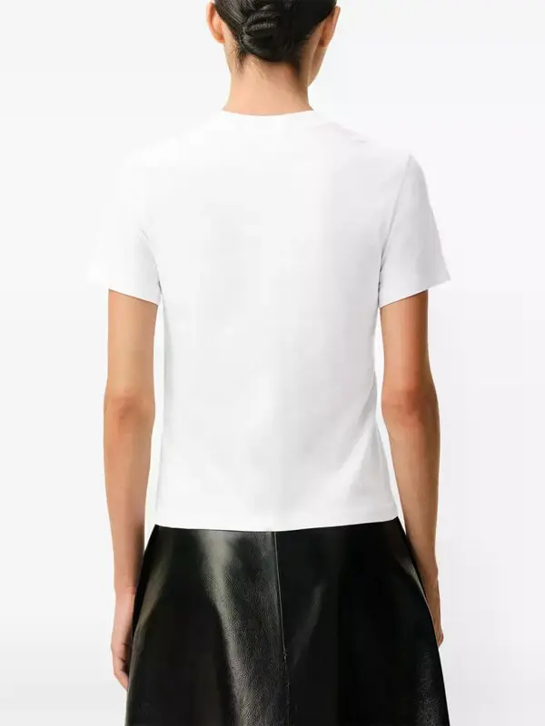 AMI Paris De Coeur Embroidered Crewneck T-shirt - White