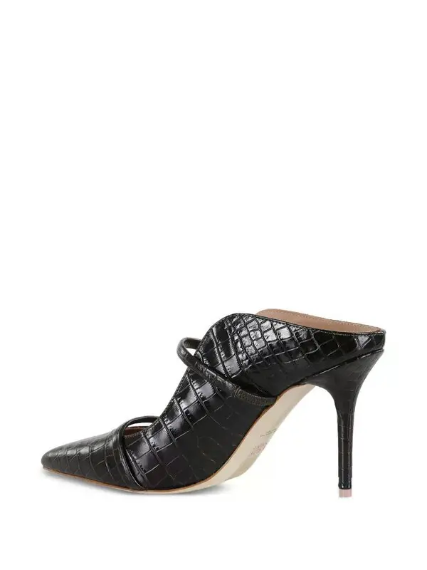 MALONE SOULIERS 85mm Maureen Crocodile-effect Mules