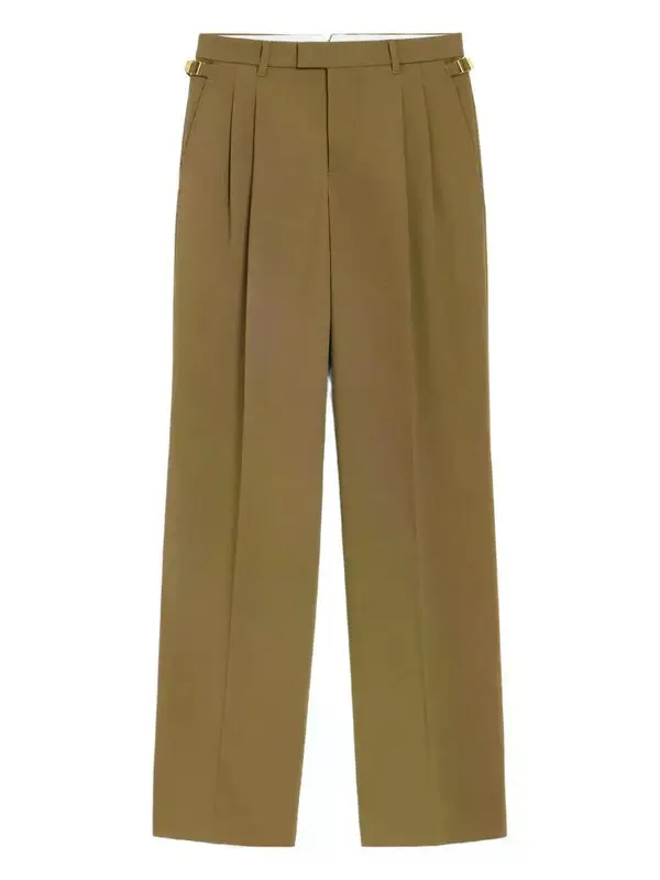 Ami Tab-detail Wide-leg Trousers