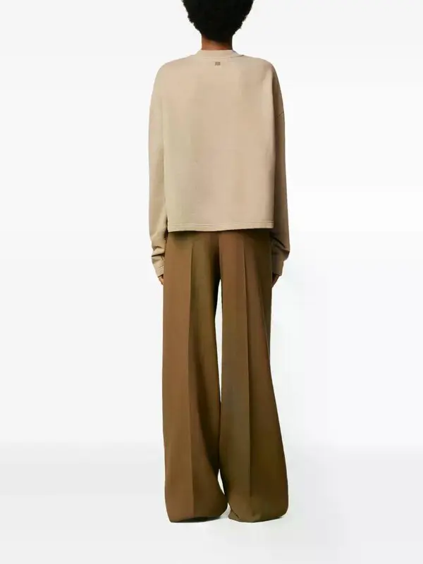AMI Paris De Coeur Cotton Sweatshirt - Neutrals