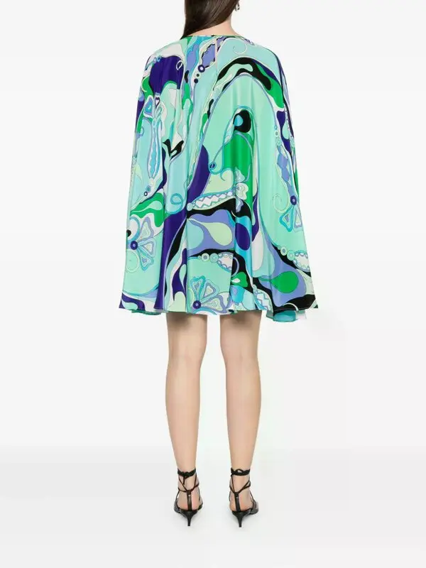 Emilio Pucci Orchidee-print Silk Dress