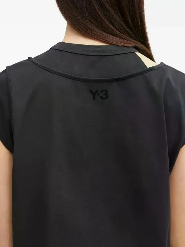 Y3 Tee Cap-sleeve Round-neck Dress