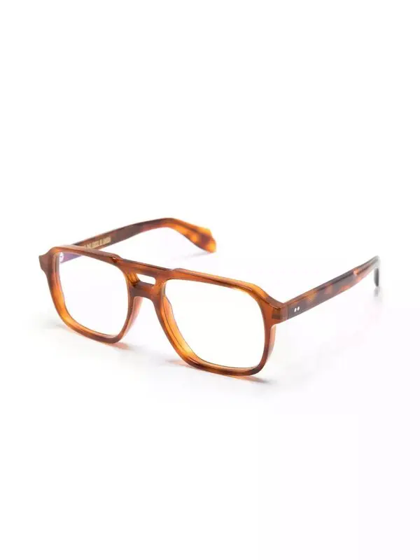 CUTLER & GROSS Tortoiseshell-effect Rectangle-frame Glasses