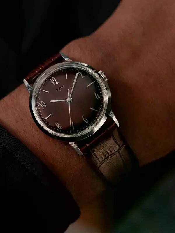 TIMEX Marlin 34mm Hand-winding Bracelet Watch