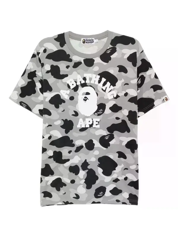 A BATHING APE 1st Camo College T-shirt - Grey