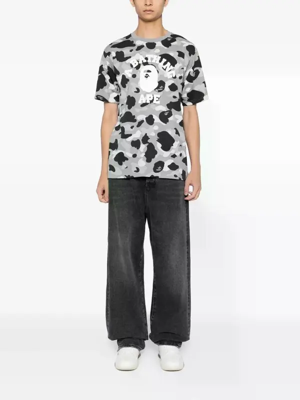 A BATHING APE 1st Camo College T-shirt - Grey
