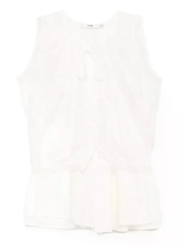 B+AB Sleeveless Top And Skirt Set - White