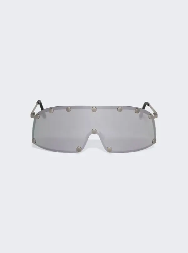 Rick Owens Shielding Sunglasses - Silver