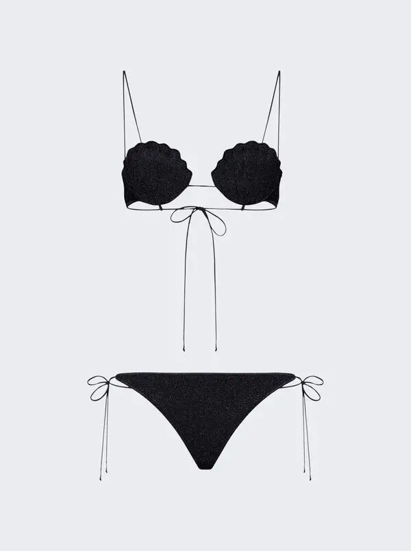 OSÃ©REE Lumiere Shell Two Piece Bikini - Black