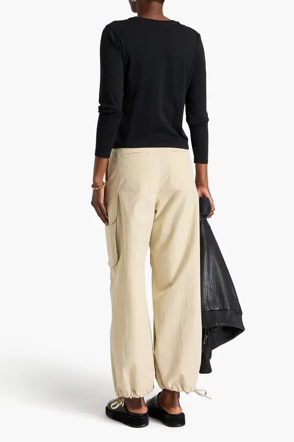 FRAME Cotton-jersey Top