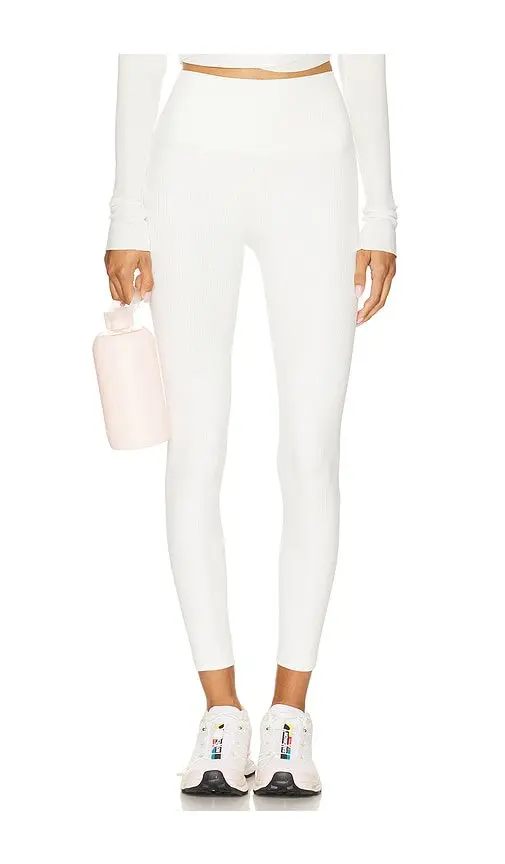 Splits59 Airweight Rib High Waist 7/8 Legging - White