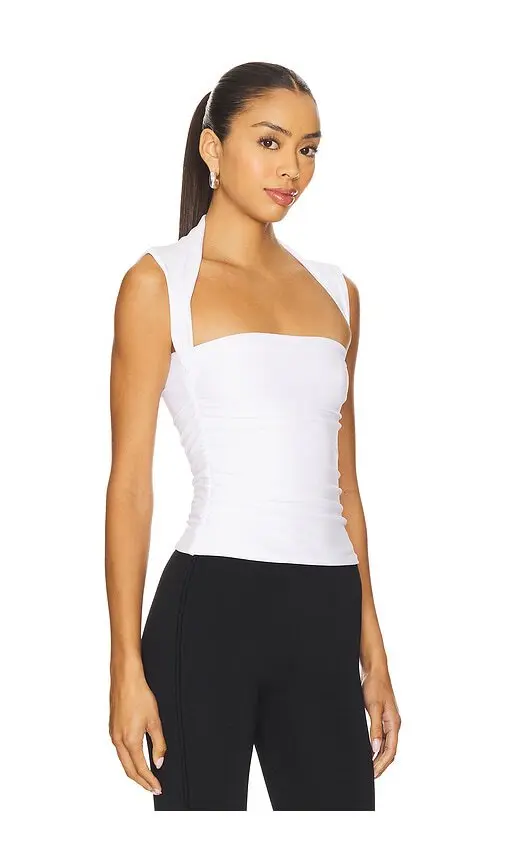 Amanda Uprichard Short Sleeve Momo Top - Ivory
