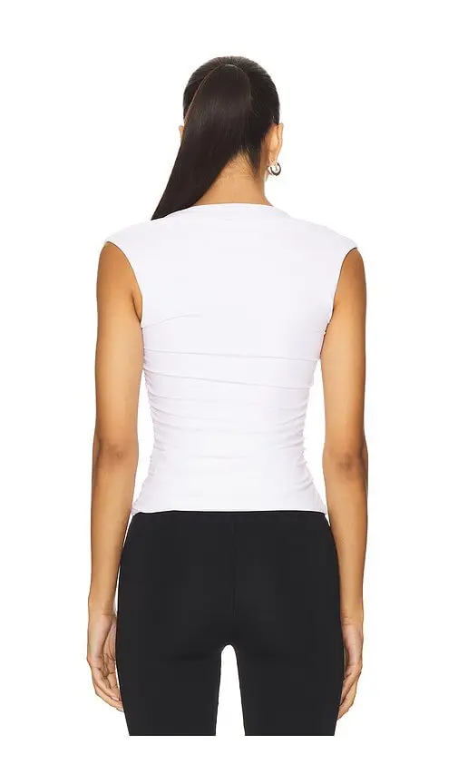 Amanda Uprichard Short Sleeve Momo Top - Ivory