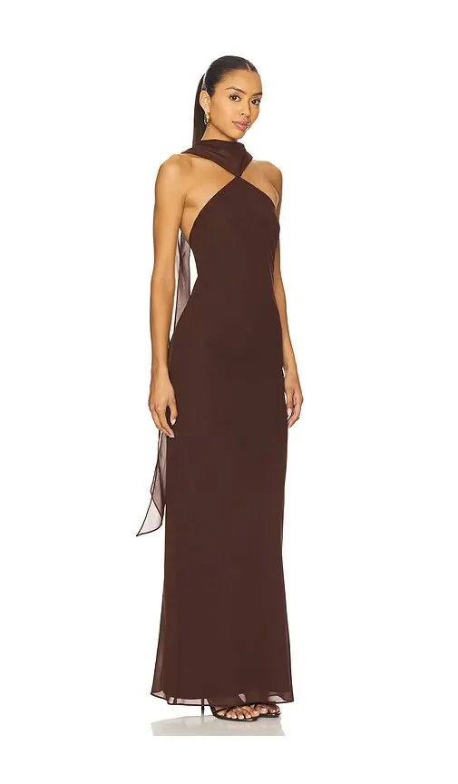 Amanda Uprichard Ashton Maxi Dress - Cocoa