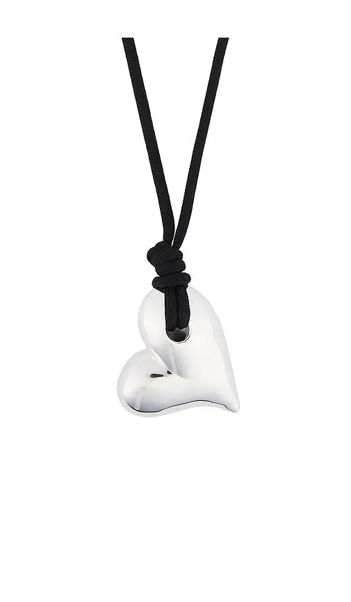 Jenny Bird Art Heart On A String Necklace - Black