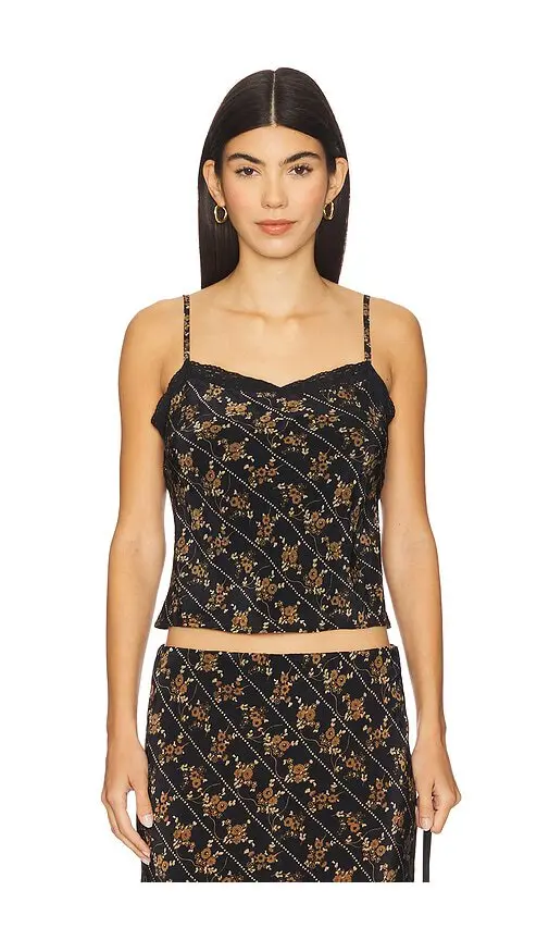 Free People Bali Margot Top With Lace Trim