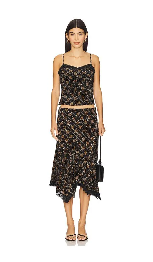 Free People Bali Margot Top With Lace Trim