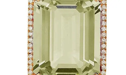 Goshwara Gossip Emerald-cut Prasiolite Pendant Necklace