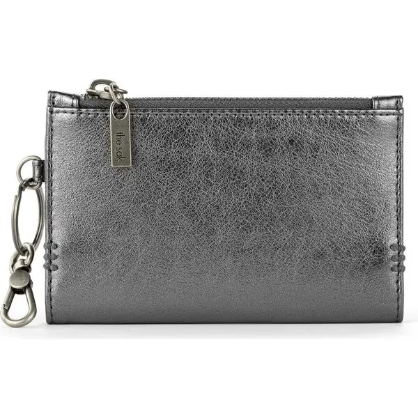 THE SAK Encino Leather Card Wallet - Gunmetal