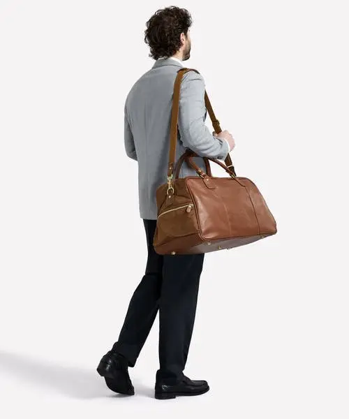 Ghurka Lenox No. 298 Duffle - Chestnut Nylon & Leather