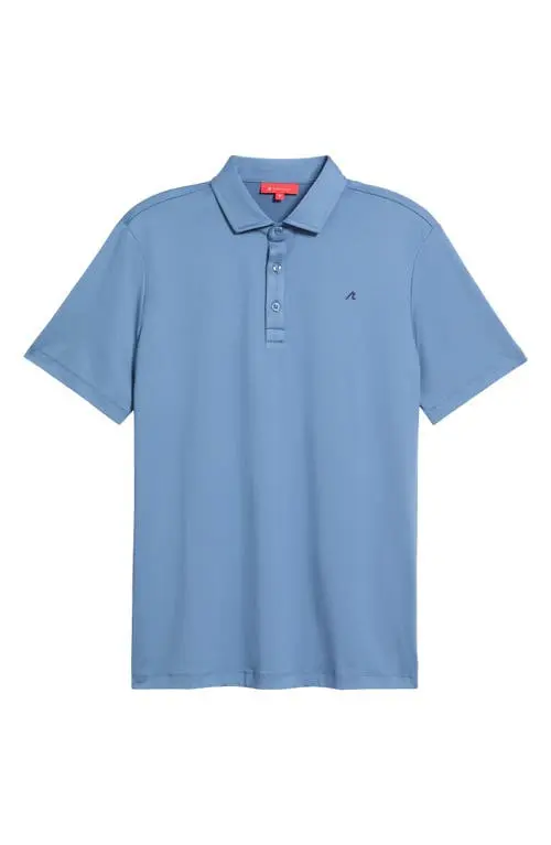 REDVANLY Alpine Solid Performance Polo - Blue Horizon