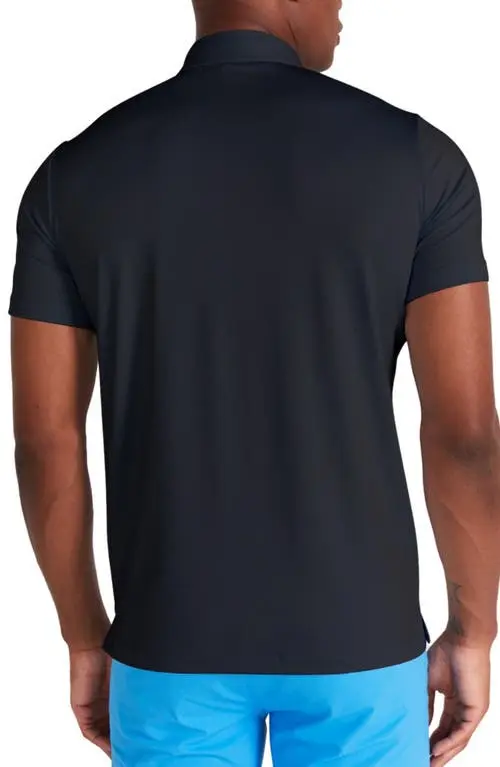 REDVANLY Alpine Solid Performance Polo - Tuxedo